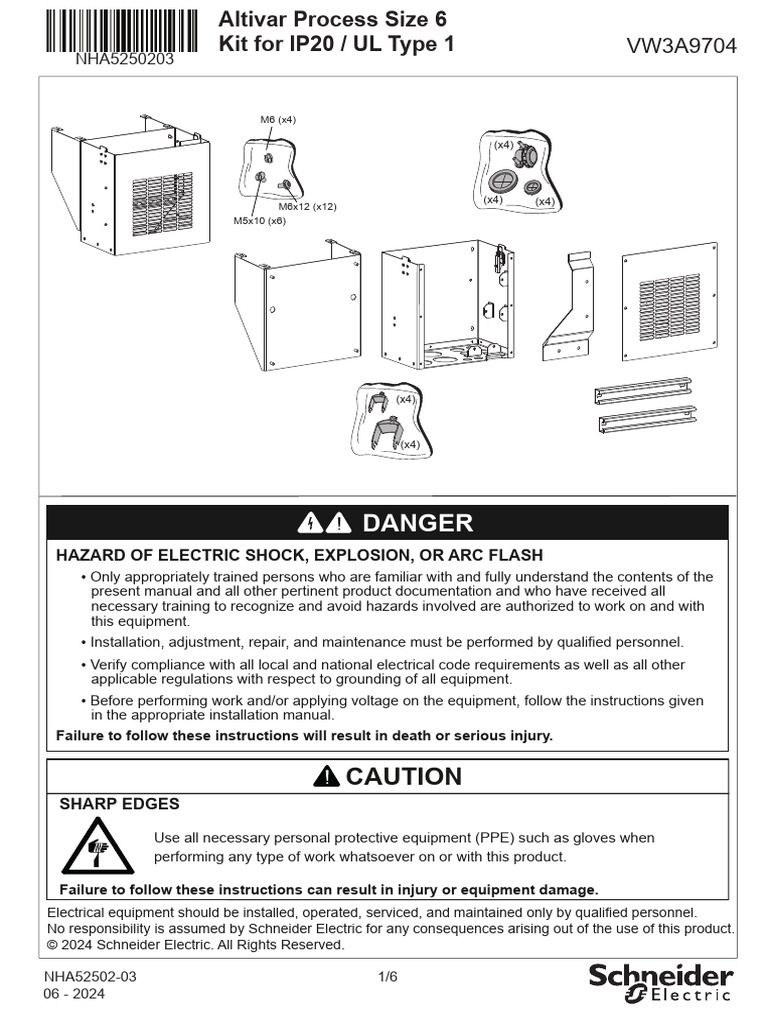 ATV Process IS Size6 Kit IP21-UL Type1 NHA52502 03 | PDF