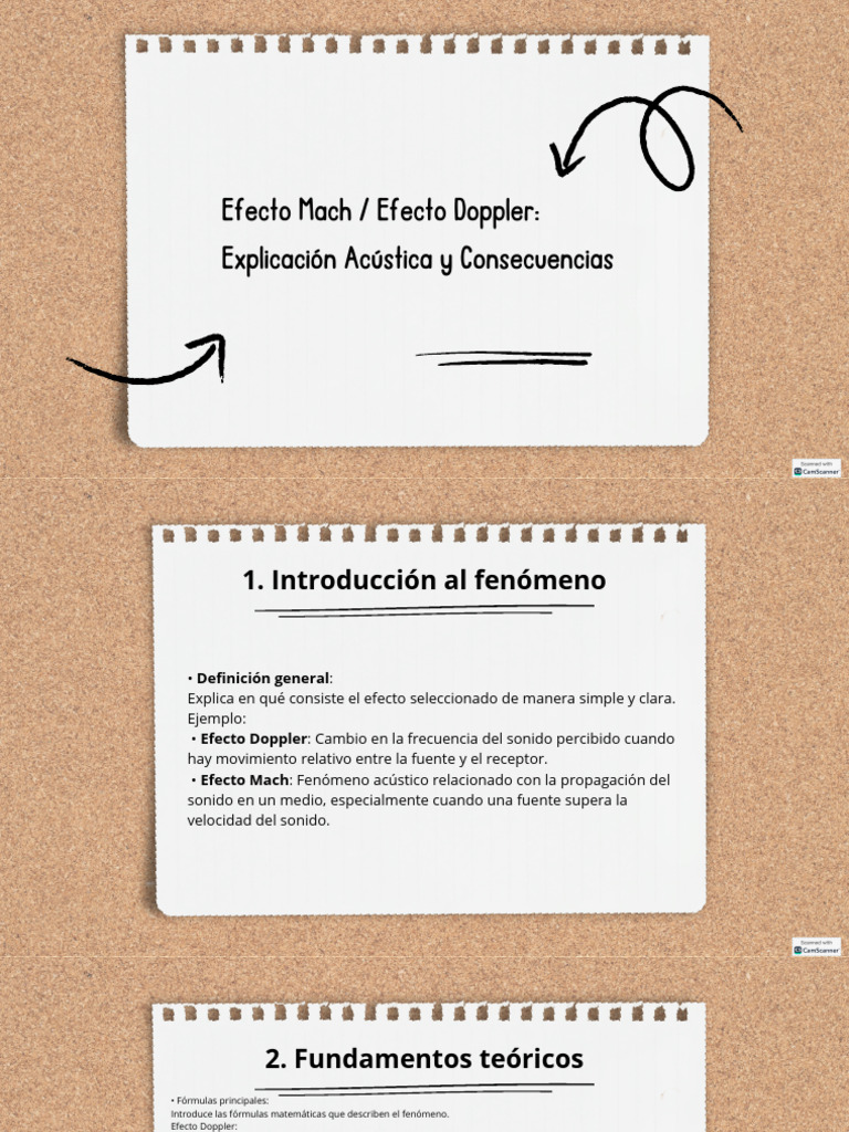 Efecto Mach Efecto Doppler , Explicacio | PDF