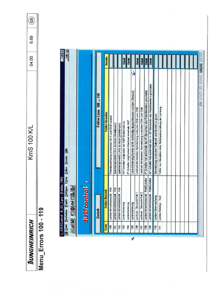 Jungheinrich EKS310 Foutcodes | PDF