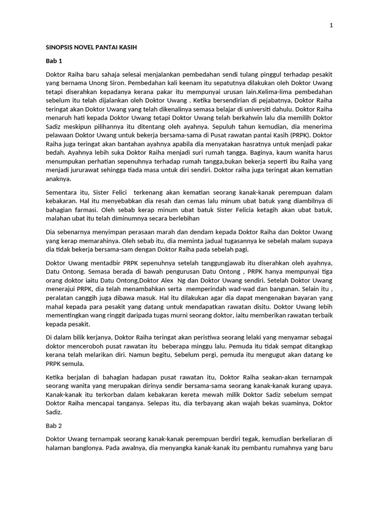 Drama di Pusat Rawatan Pantai Kasih | PDF