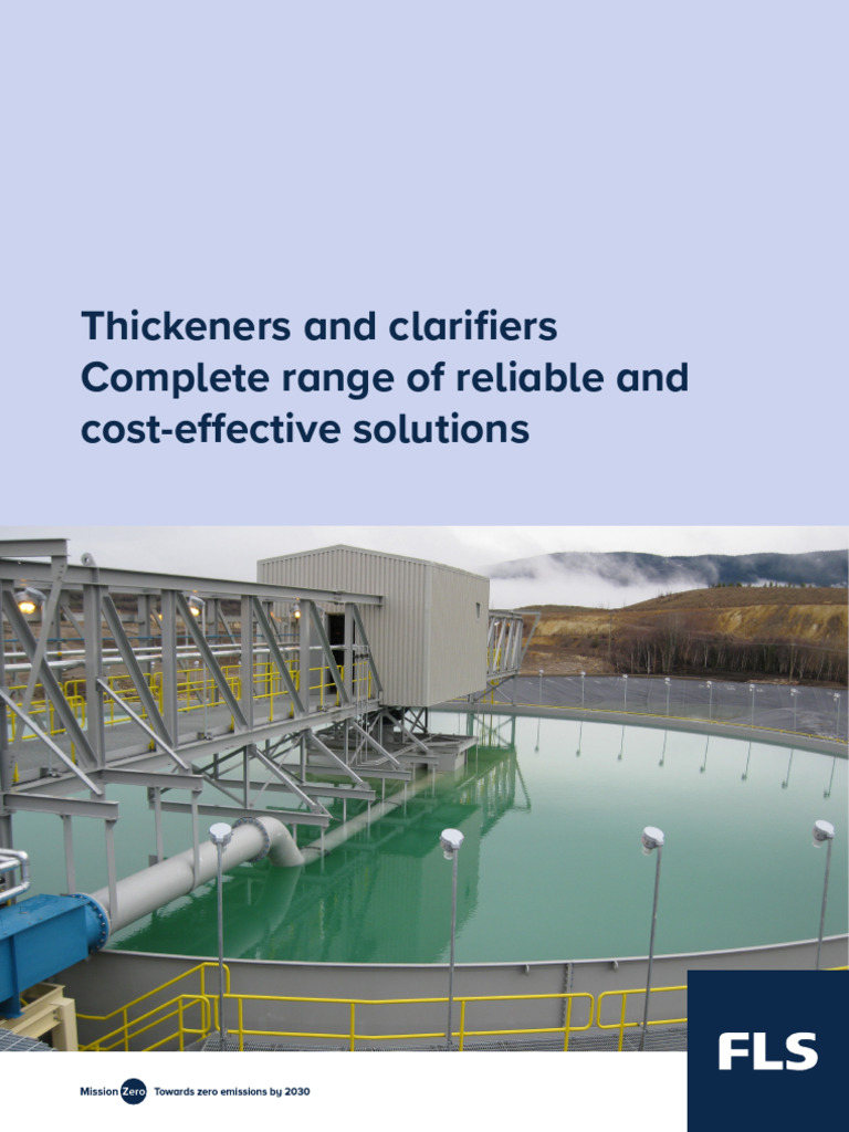 Thickeners and Clarifiers - EN | PDF | Mechanical Engineering | Chemical Engineering