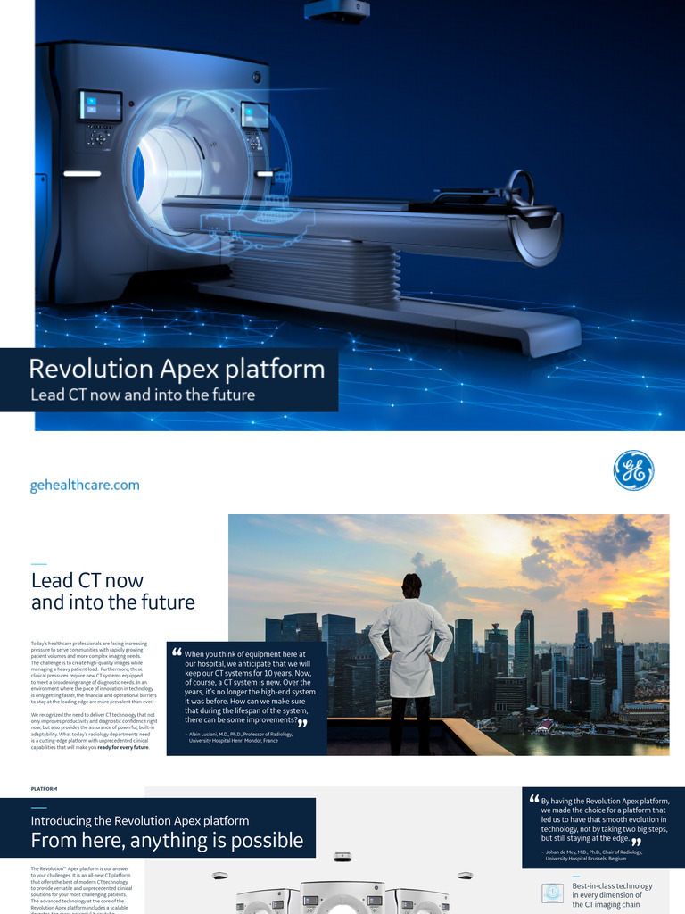 GEHC Revolution Apex Platform Brochure JB17923XX | PDF | Ct Scan ...
