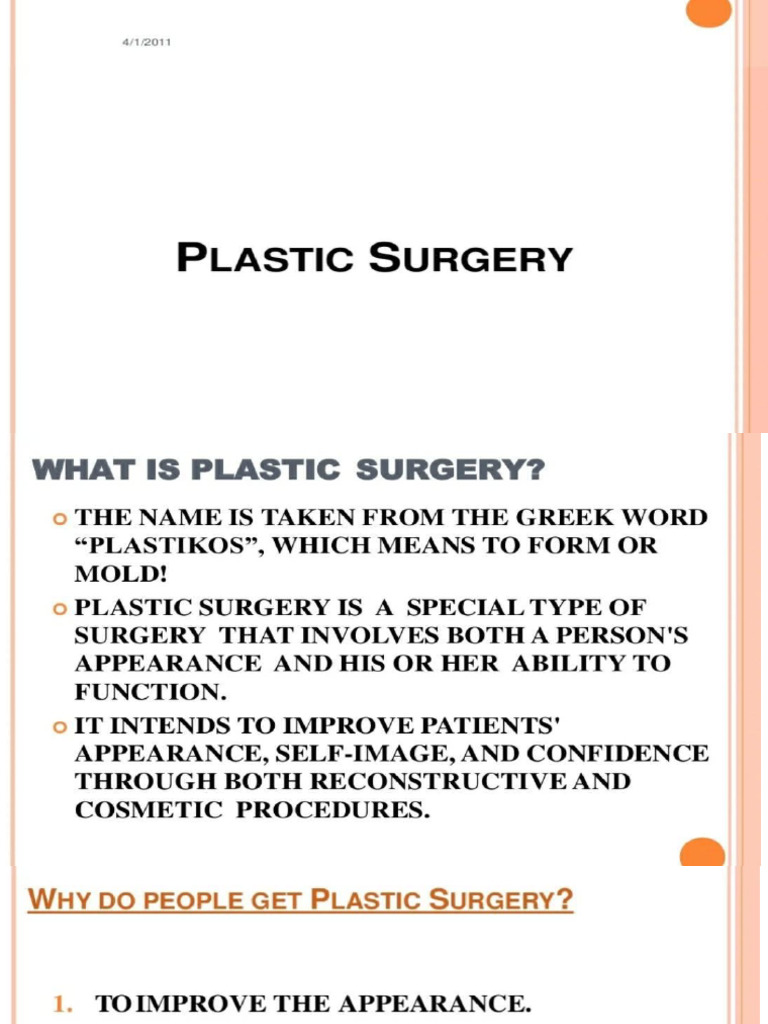 Plastic Surgery | PDF