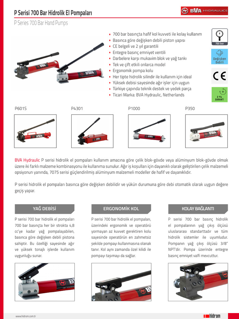 P1201 - Katalog-BVA-P-Hidrolik-El-Pompalari | PDF
