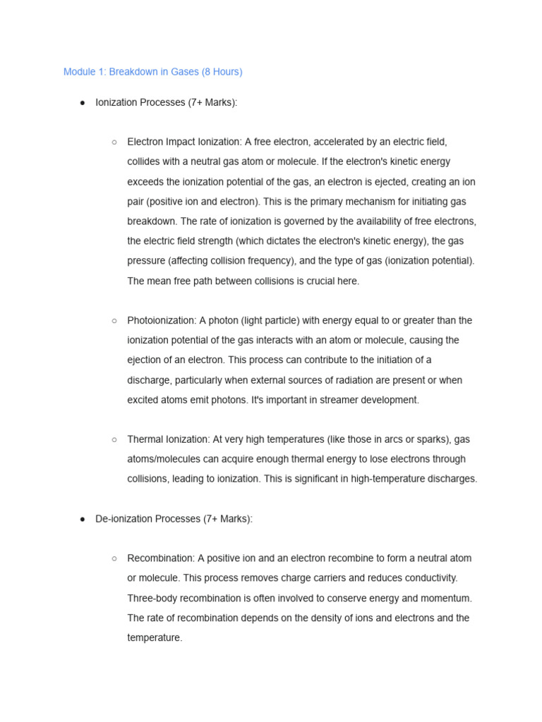 HVE MODULE 1 TO 6 | PDF | Electrical Breakdown | Rectifier