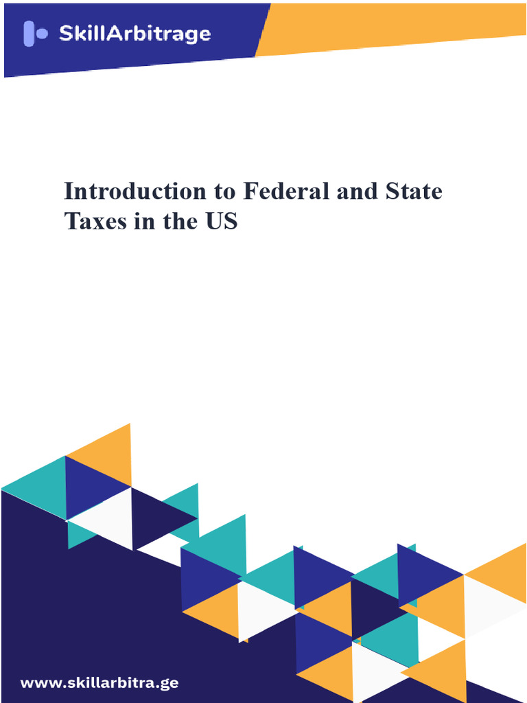 Introduction To Federal and State Taxes in The US | PDF | Taxes ...