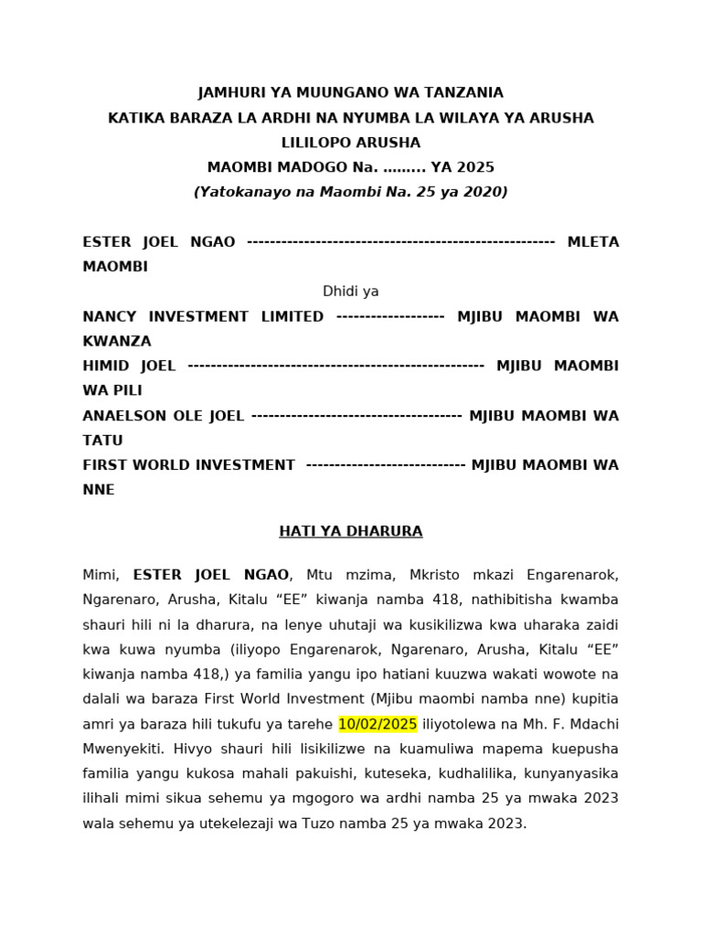 Zuio - Baraza - Isaac Kahugu | PDF