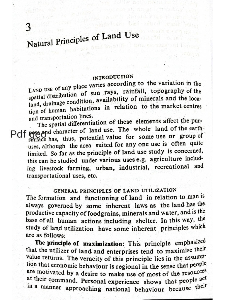 Geography Hons COR4T Natural Principles of Land Us - 250228 - 144810 | PDF