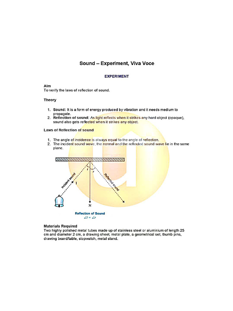Experiment No. - 05 Sound | PDF