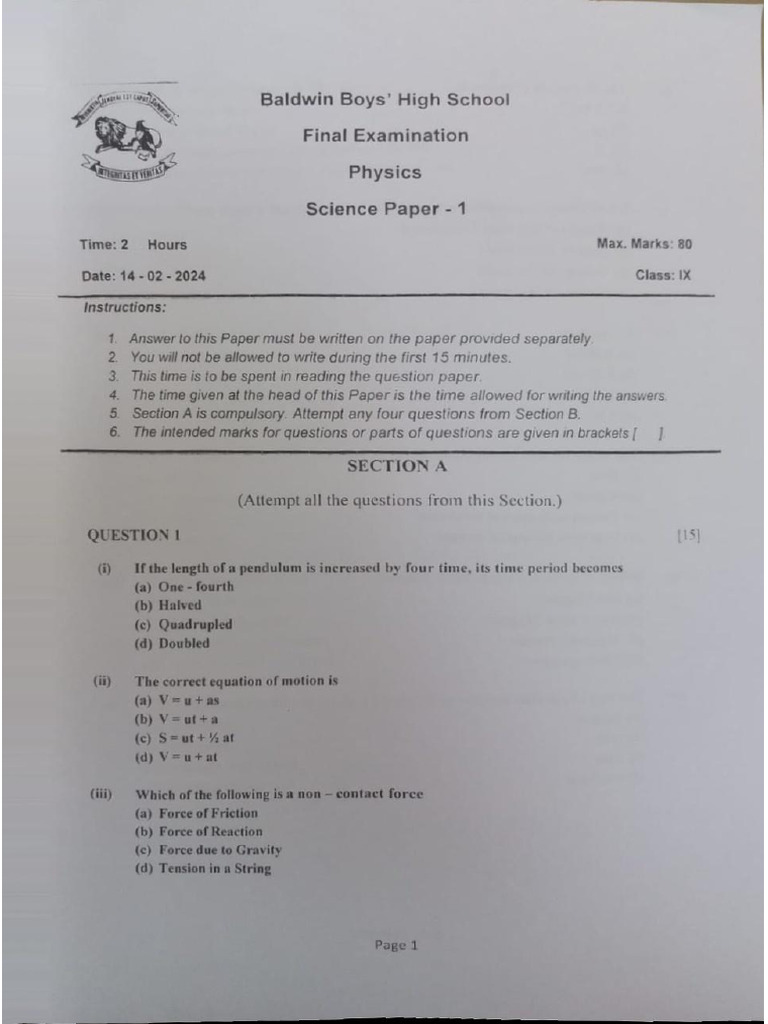 Physics QP 23 | PDF