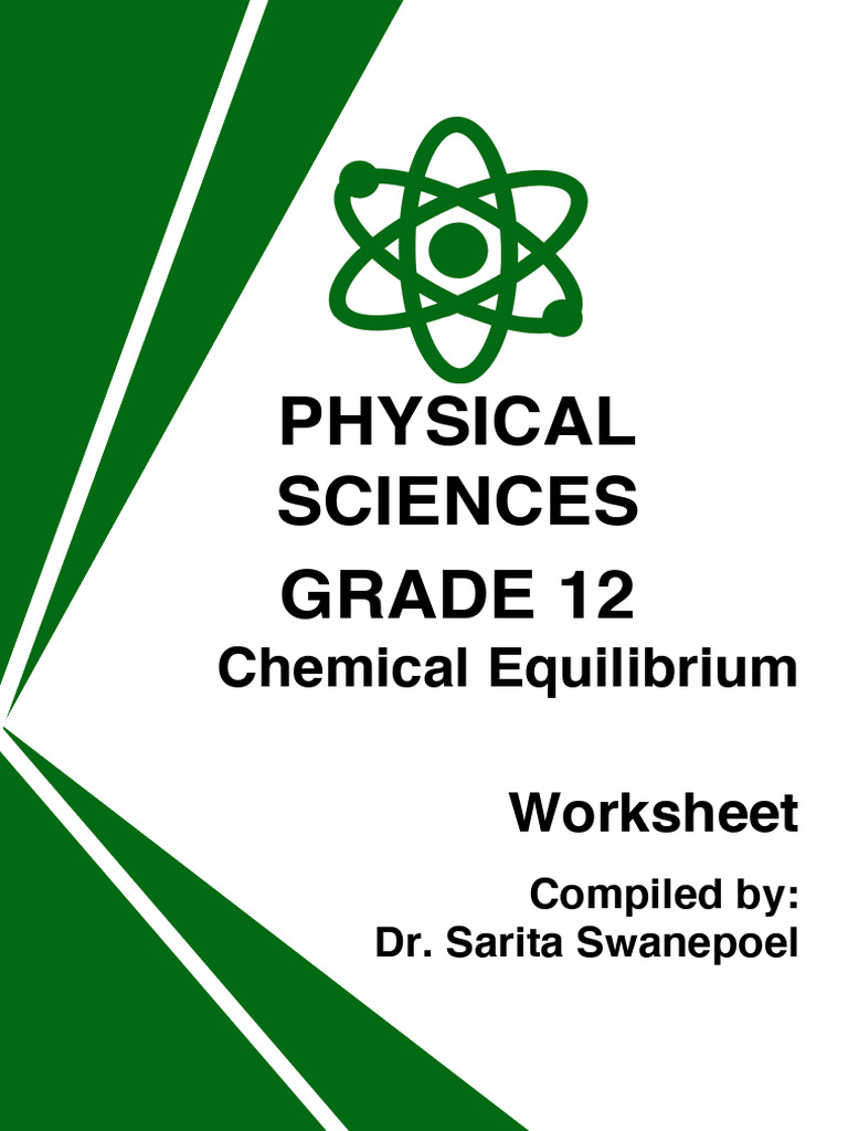 Physical Science GR 12 Chemical Equilibrium Worksheet | PDF | Chemical Equilibrium | Chemical ...