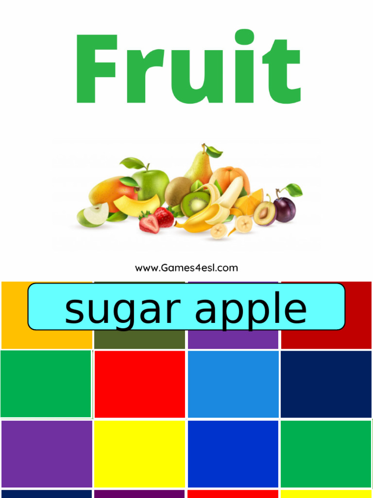 Fruit Varieties: Sugar Apple & More | PDF