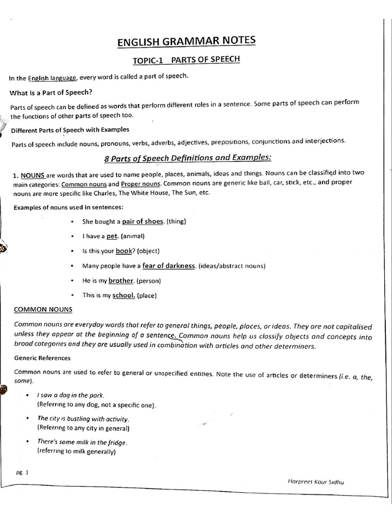Grammar Topics PDF | PDF