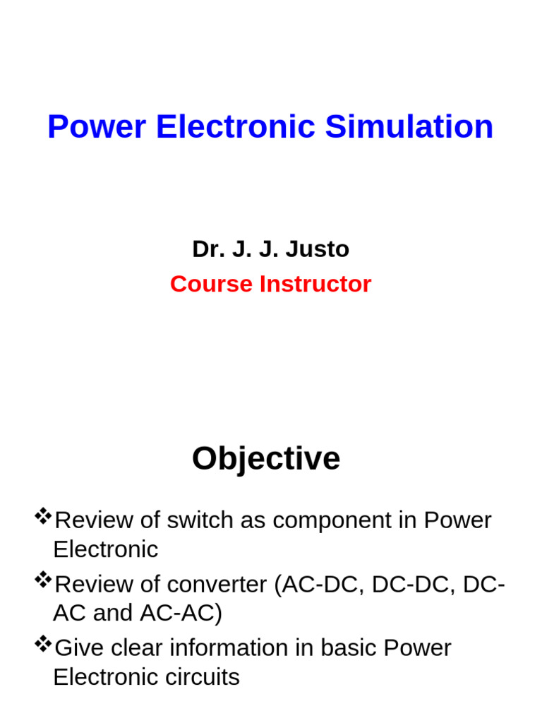Power Electronic Simulation | PDF