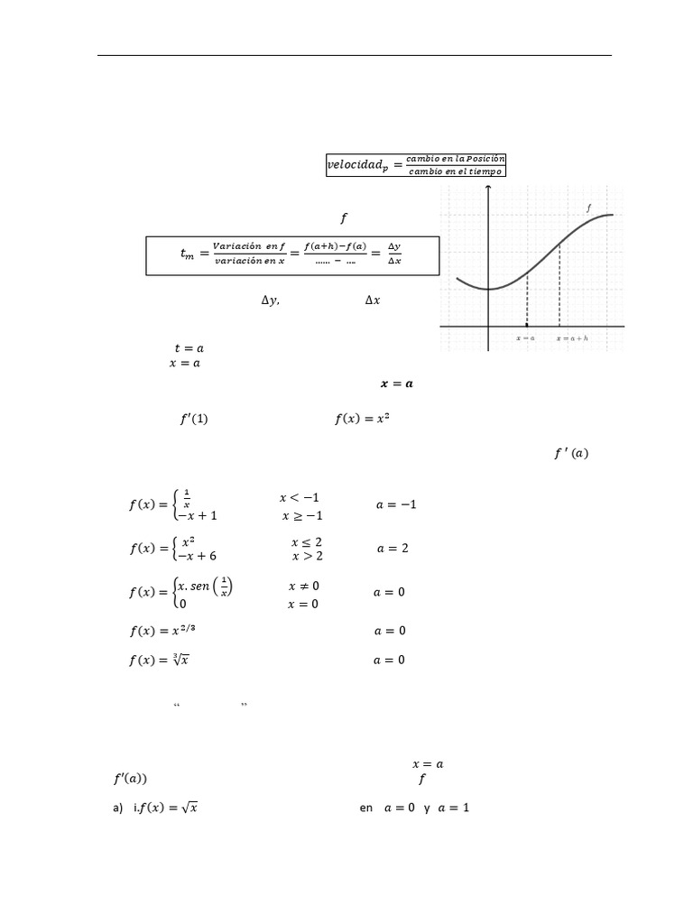 TP Derivada Teorico Práctico 2024 | PDF | Velocidad | Derivado