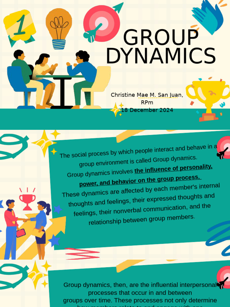 Group Dynamics For Chapter 1 | PDF | Psychological Concepts | Behavioural Sciences