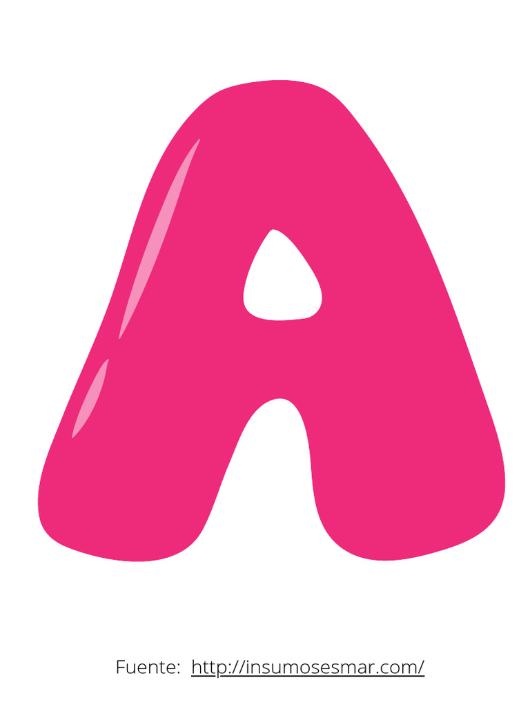 Letras Colores en A4 | PDF