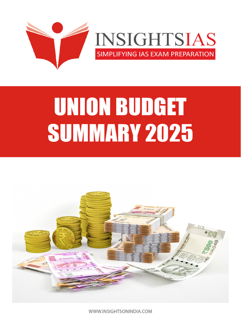 Union Budget 2025 Summary - 250207 - 174543 | PDF | Taxes | Tax Exemption