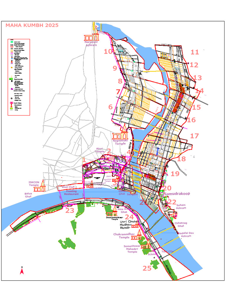 Maha Kumbh 2025 Sector Map | PDF