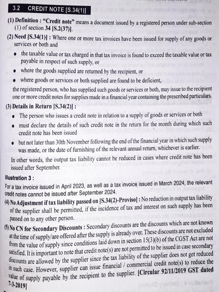 Debit Note and Credit Note | PDF