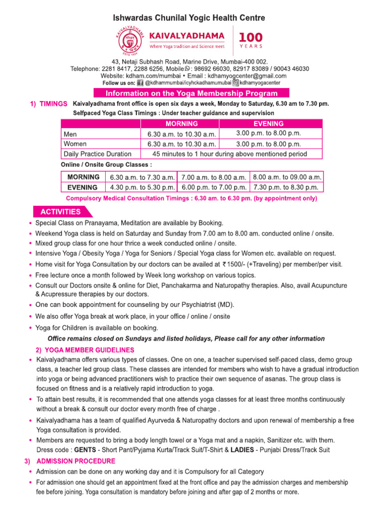 Membership Information Brochure 2023 | PDF