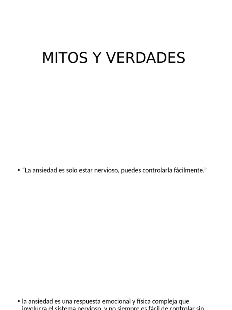 Mitos Y Verdades Pdf