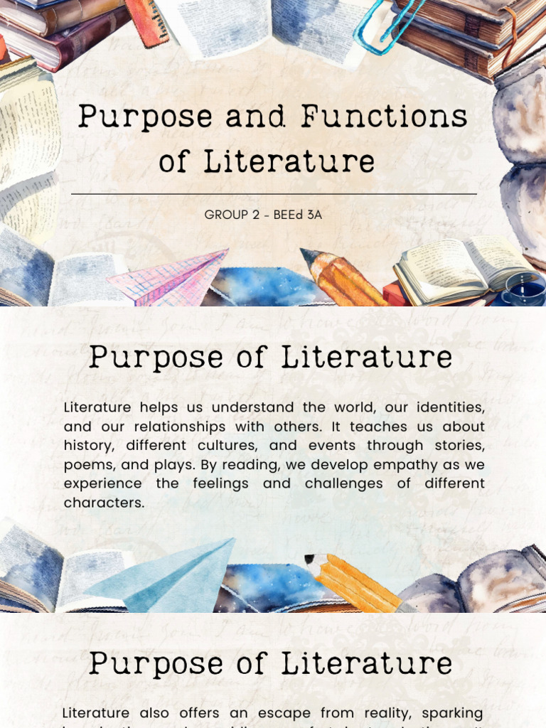 FUNCTIONS OF LITERATURE - 20250211 - 233804 - 0000 - Compressed | PDF ...