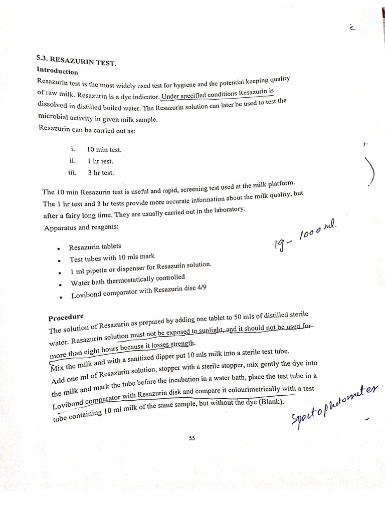 07P Resazurin Test | PDF