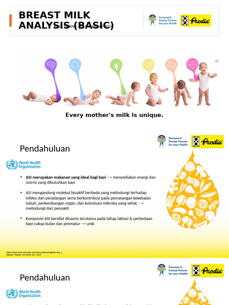 Materi Sesi 4 - Breast Milk Analysis (Basic) - Agnes | PDF