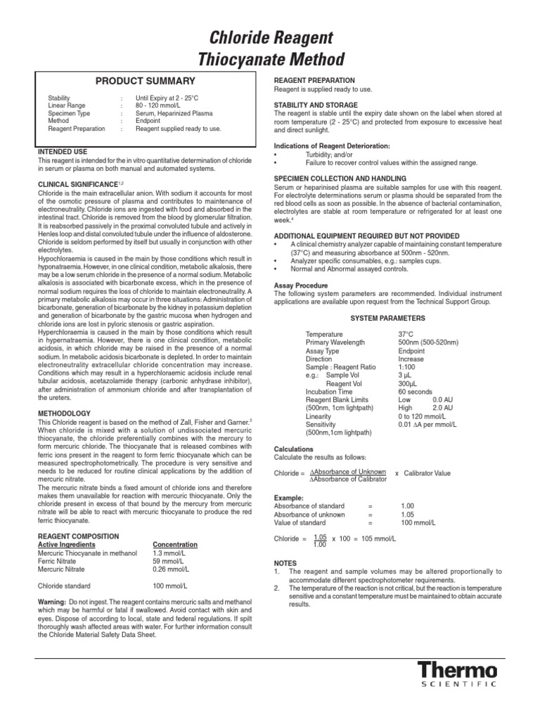 D03120 Pdf Chloride Bicarbonate