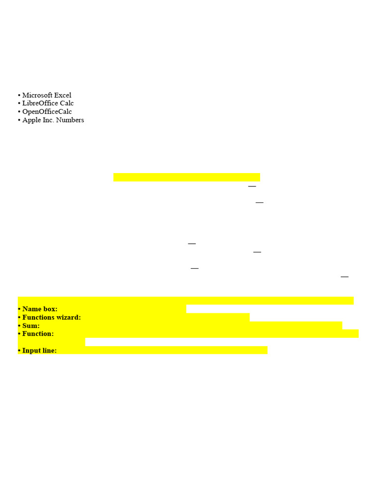Unit 4 Electronic Spreadsheet | PDF | Spreadsheet | Window (Computing)