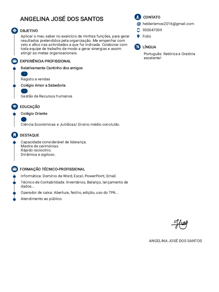 Angela CV PDF | PDF