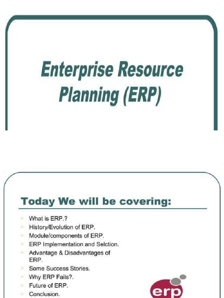ERP Introduction | PDF