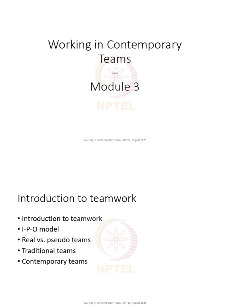 Module 3 - Human AI and MTM Teams | PDF | Artificial Intelligence | Intelligence (AI) & Semantics