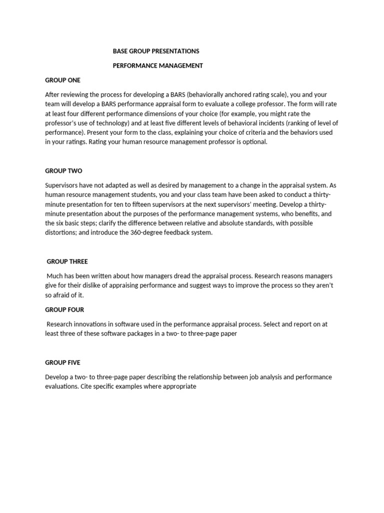 PM Base Groups | PDF