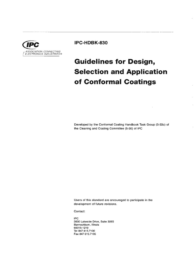 Ipc HDBK 830 Eng | PDF