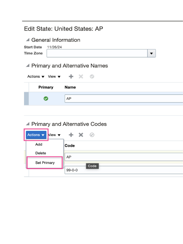 Update - Geo - Codes - Set Primary Flag | PDF