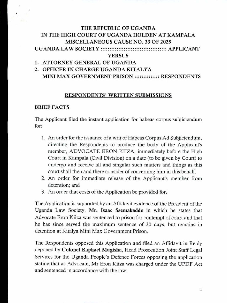 Respondent's Written Submissions | PDF | Legal Liability | Lawsuit
