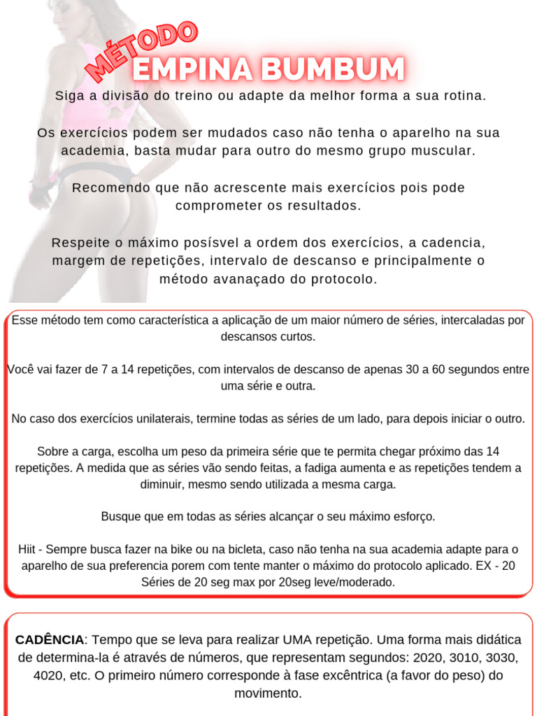 5 A 6x Metodo Empina Bumbum 5 A 6x Na Semana | PDF