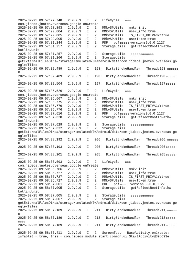 App Lifecycle and Initialization Logs | PDF | Computer Programming ...