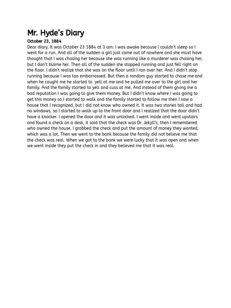 Diary Entry | PDF