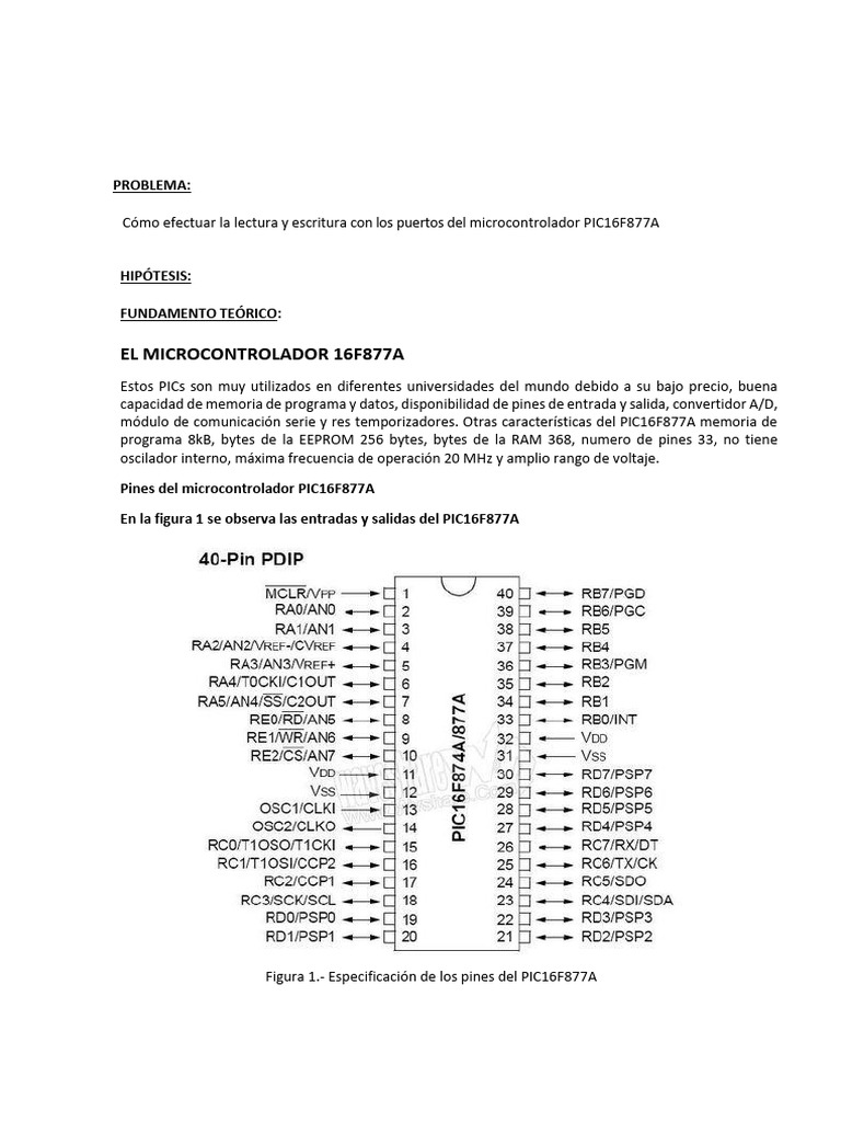 PRACTICA 12_EL MICROCONTROLADOR | PDF | Microcontrolador | Diodo emisor ...