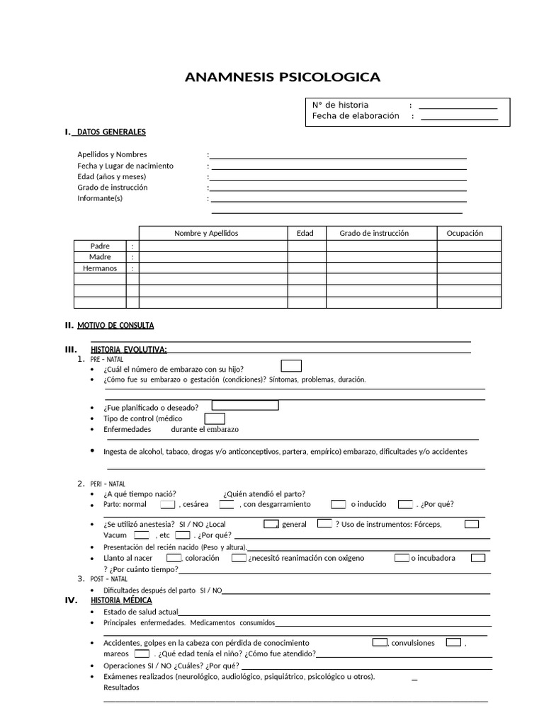 Anamesis Primaria - Secundaria | PDF | Parto | El embarazo