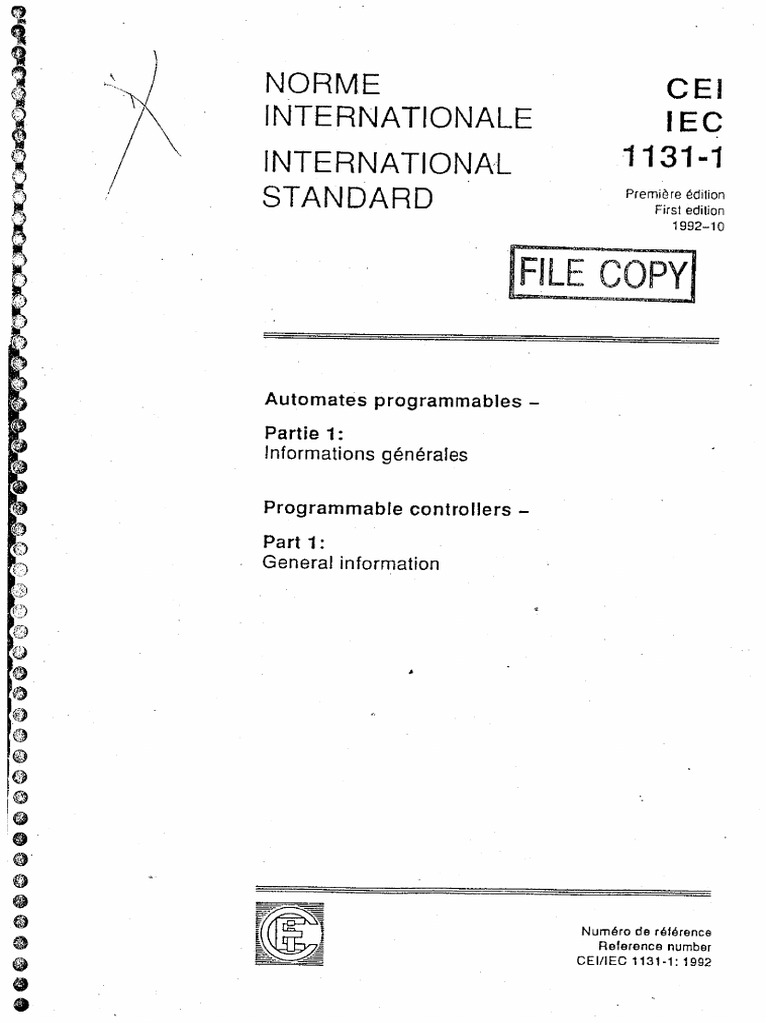 IEC 1131 CEI Controladores programables | PDF