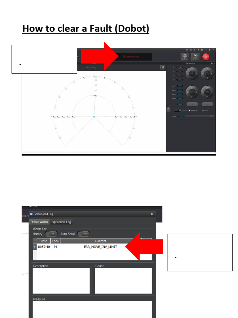 Clear Faults on Dobot: Step-by-Step Guide | PDF