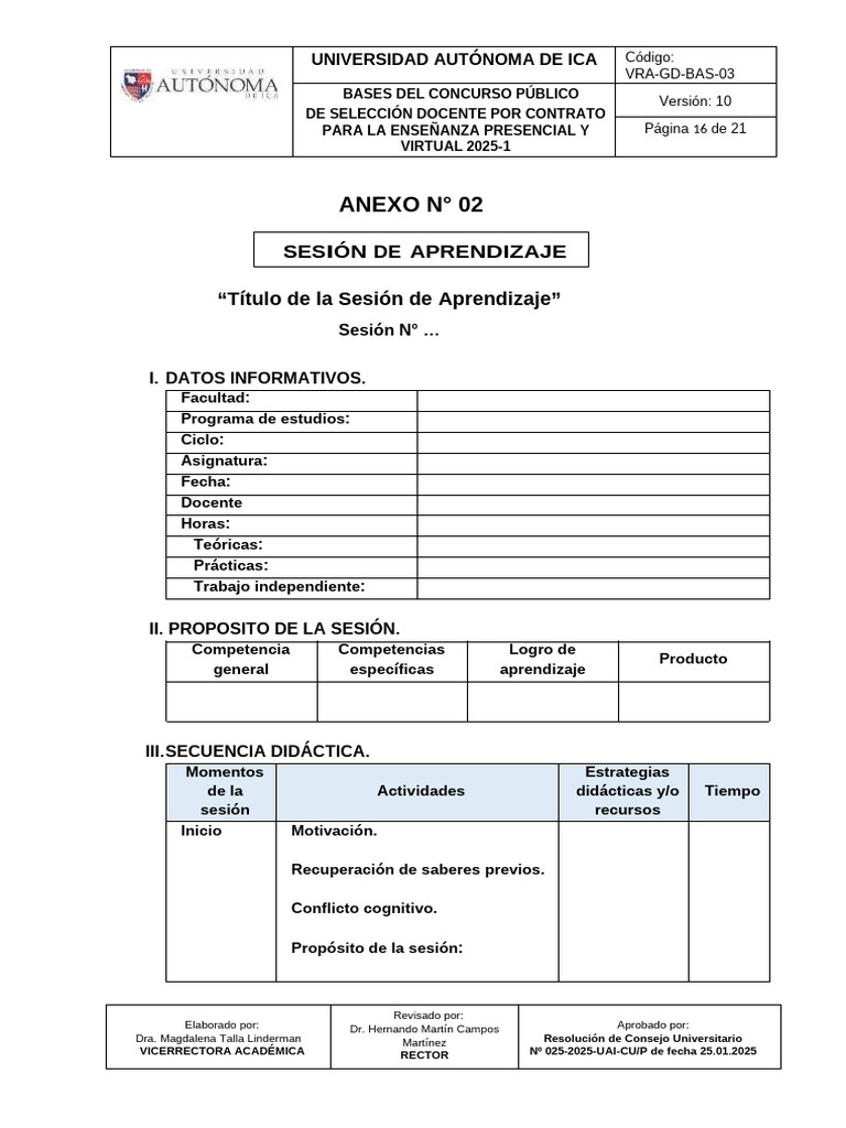 Anexo #02 | PDF | Maestros | Enseñando