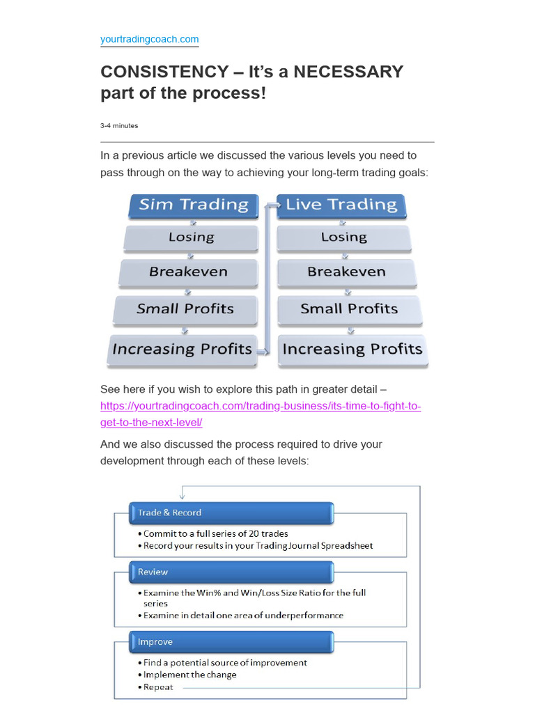 CONSISTENCY - It's A NECESSARY Part of The Process! | PDF