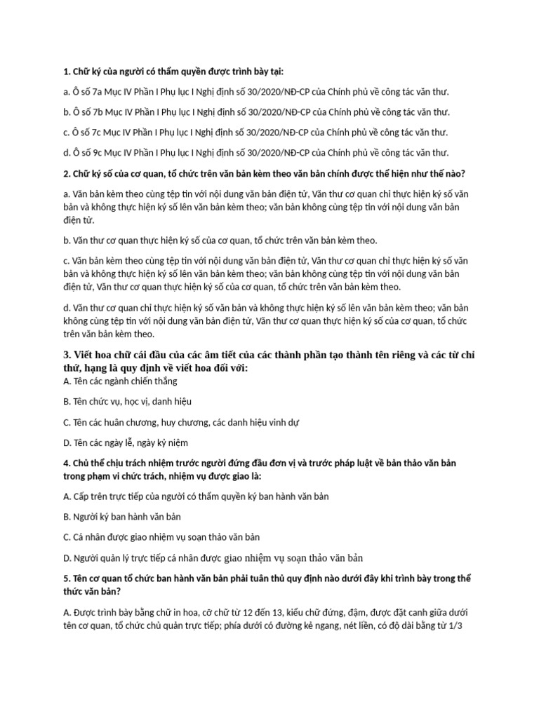 Mau Cau Hoi STVB | PDF