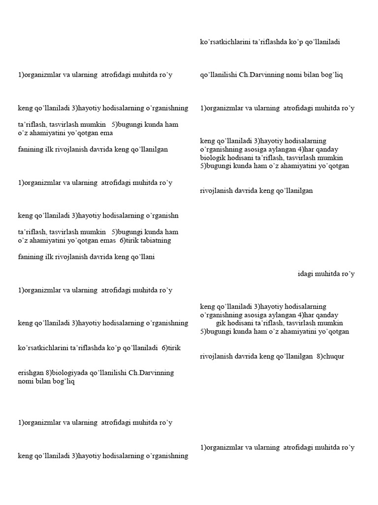 9-Sinf Test | PDF