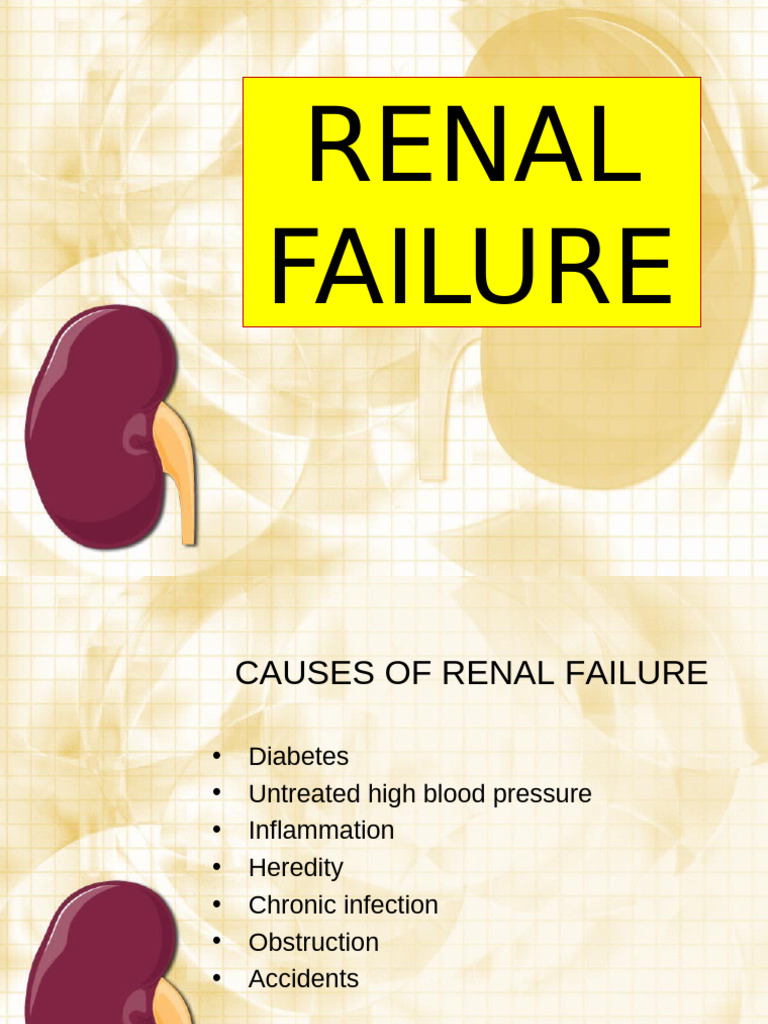 Renal Failure, Dialysis Class | PDF | Hemodialysis | Kidney